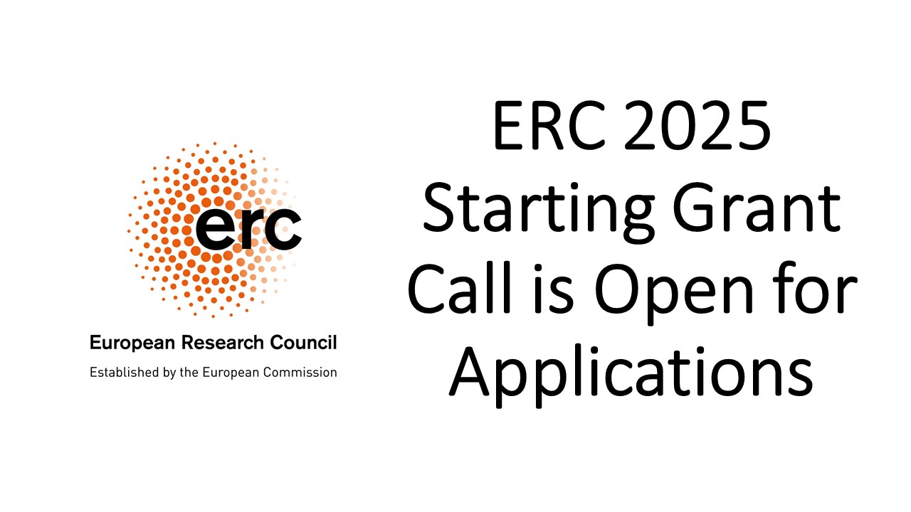ERC 2025 Starting Grant Call is Open for Applications | Ufuk Avrupa
